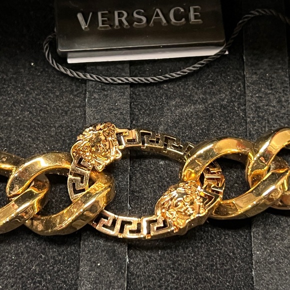 Versace | Jewelry | Versace Greca Link Bracelet New | Poshmark